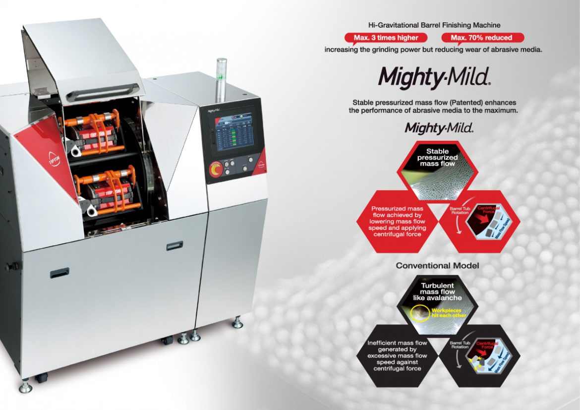 Barrel Finishing Machine | เครื่องบาเรลและเม็ดขัดประสิทธิภาพสูงจาก Tipton