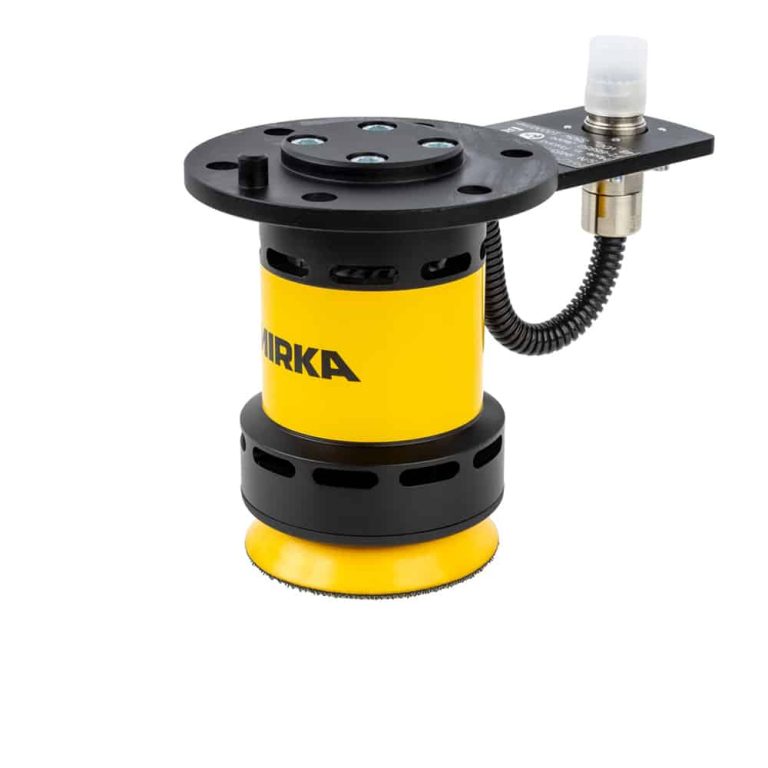 Mirka AIROS เครื่องขัดไฟฟ้าอัจฉริยะ ติดตั้งได้กับแขนหุ่นยนต์ส่วนใหญ่ในตลาด
