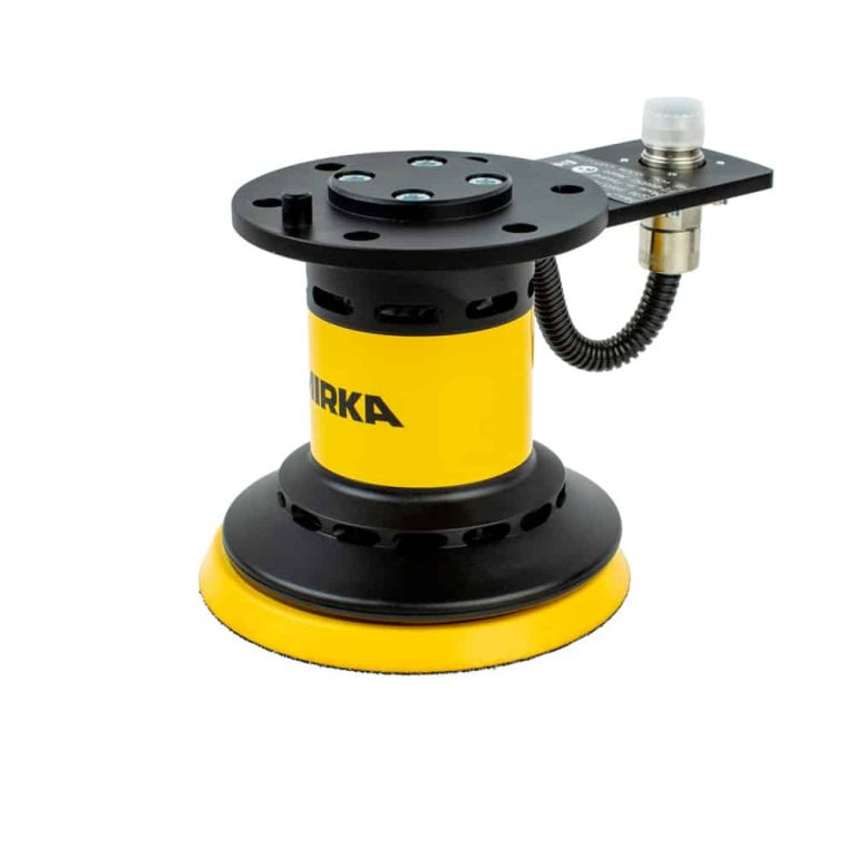 Mirka AIROS เครื่องขัดไฟฟ้าอัจฉริยะ ติดตั้งได้กับแขนหุ่นยนต์ส่วนใหญ่ในตลาด